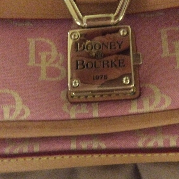 Dooney & Bourke | Bags | Dooney Logo And Leather Trimmed Bag Nwot ...
